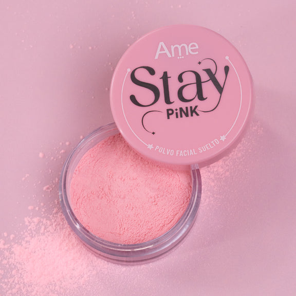 Polvo Suelto Rosado Stay Pink – Ame Cosméticos
